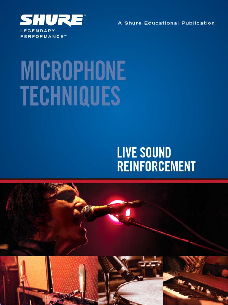 Microphone Techniques Live Sound Reinforcement SHURE PDF | Download ...