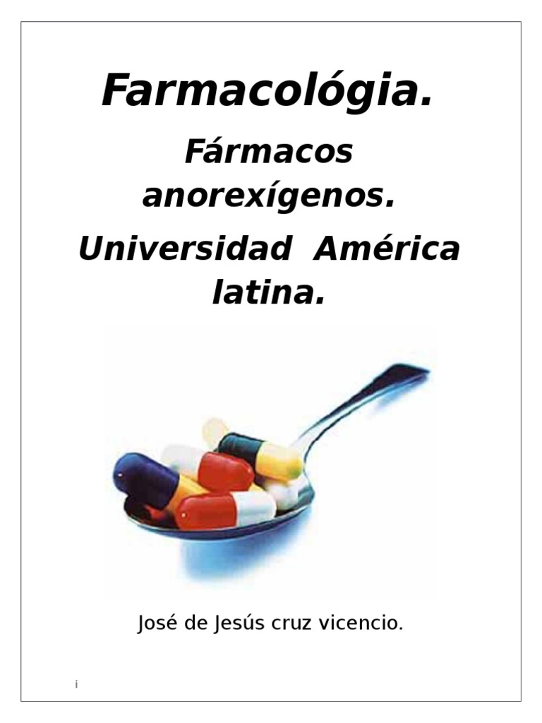 Fármacos Anorexígenos y Sus Efectos | PDF | Drogas | Farmacología
