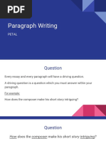 PETAL Sentence Starters | PDF | Adverb | Cognitive Science