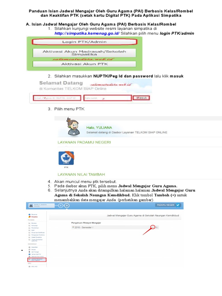 Cara Cetak S28a Dan Keaktifan Guru Pai Pada Simpatika | PDF | Bisnis