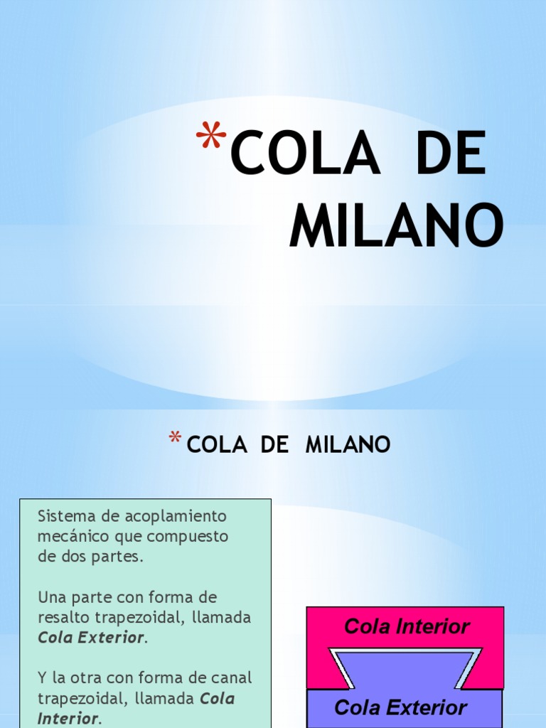 Aplicaciones de la Cola de Milano | PDF | Informática
