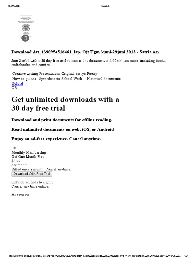 Get Unlimited Downloads With A 30 Day Free Trial: Download Att ...