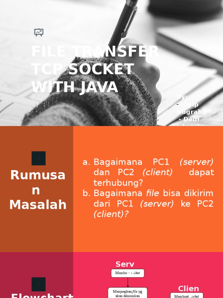 File Transfer TCP Socket Menggunakan Java | PDF | Blue | Application Software