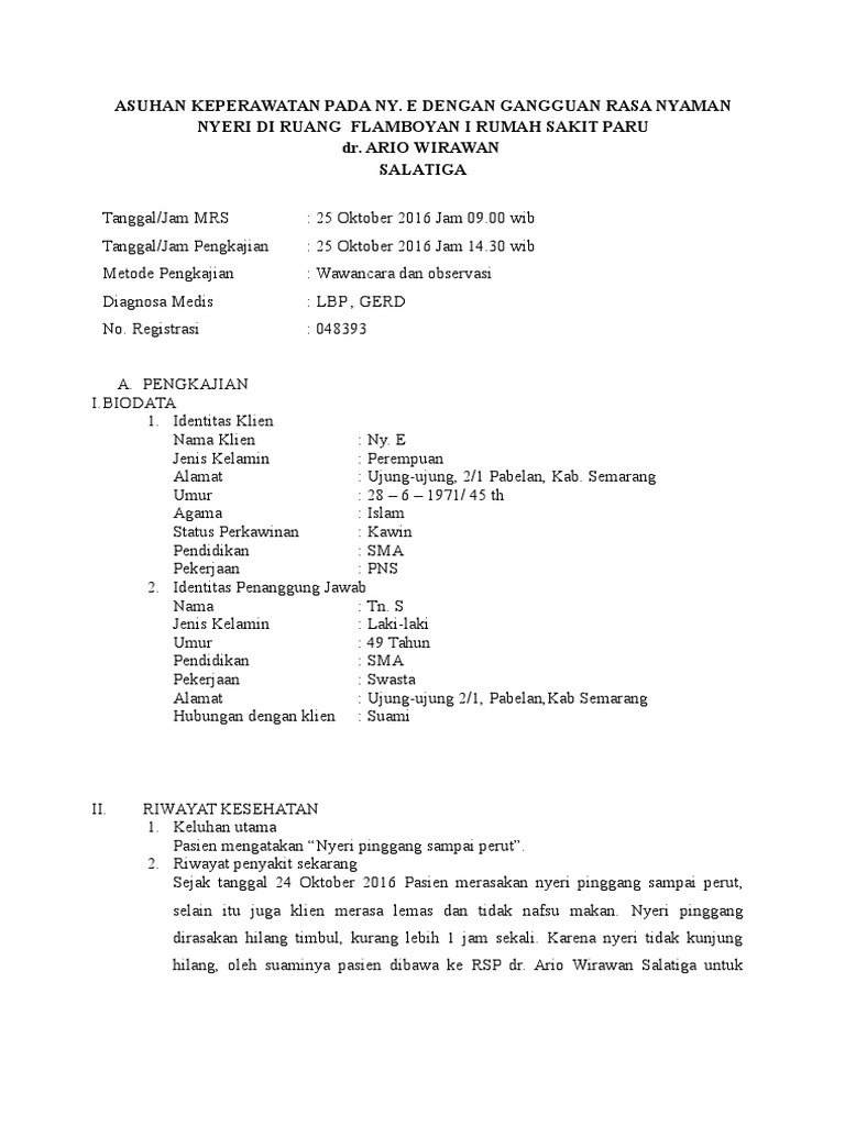 Format Askep KDP | PDF