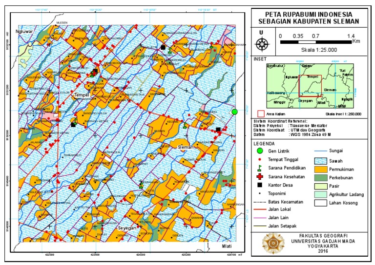 Peta RBI Kec - Tempel | PDF