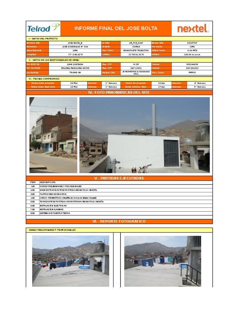 1.3. - Informe Final de Obra - Jose Bolta - 22.04.14 | PDF | Lima ...