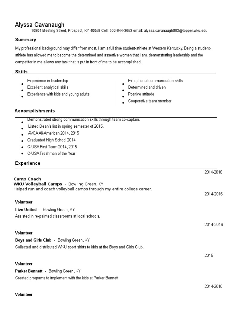 Resume For Interview | PDF