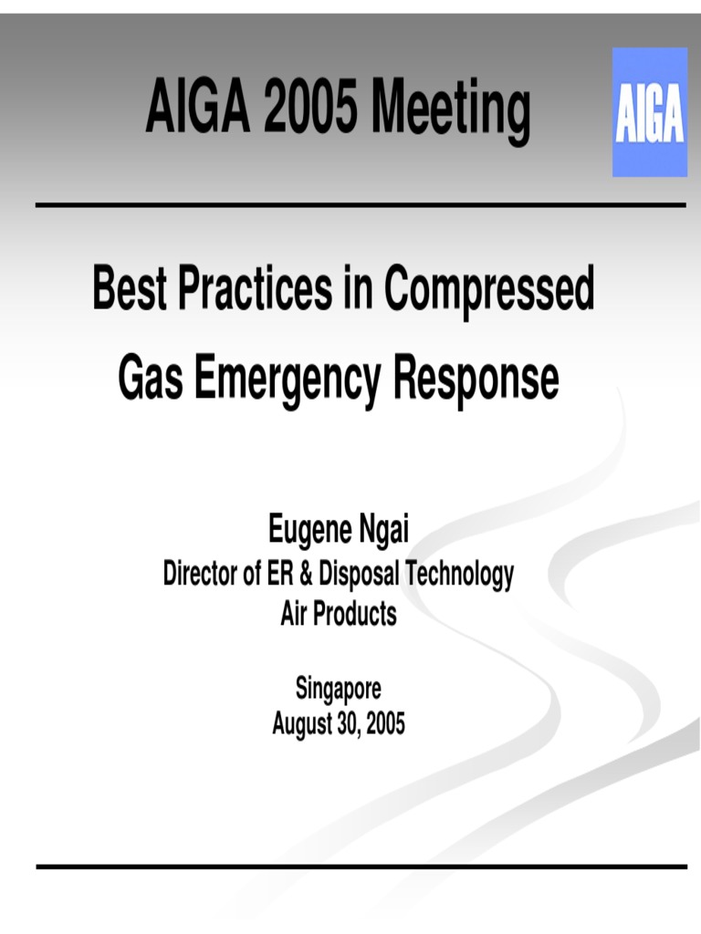Best Practices in Compressed Gas Emergency Response | PDF | Nitrogen ...