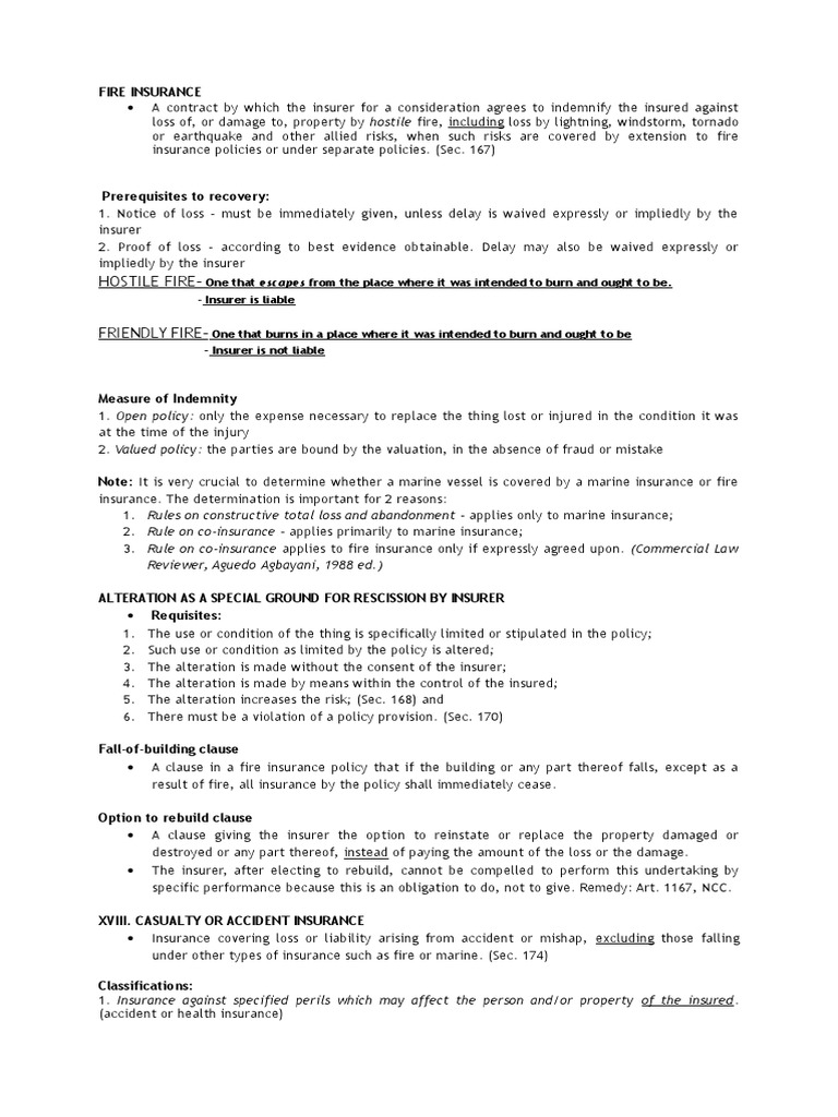 An In-Depth Analysis of Fire Insurance Policies, Casualty Insurance ...