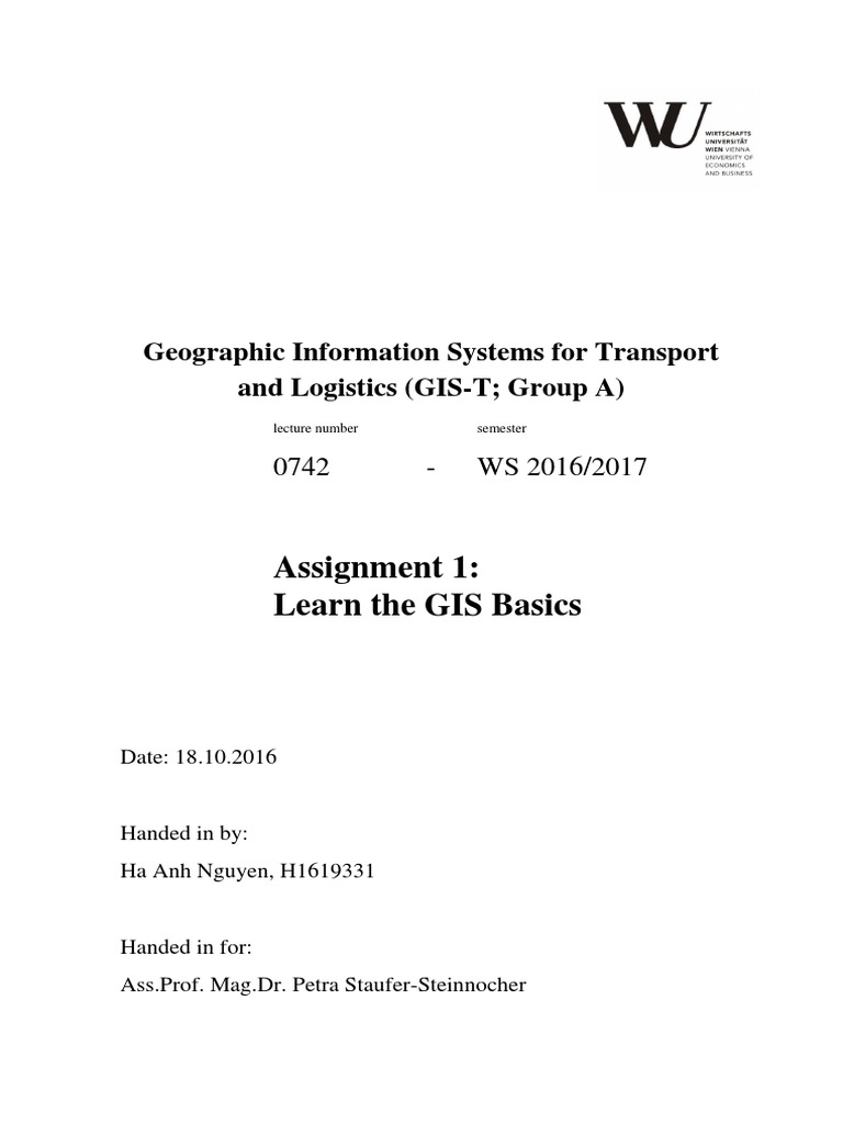 GIS-T - GroupA - Assignment 1 - HaAnhNguyen PDF | PDF | Geographic ...