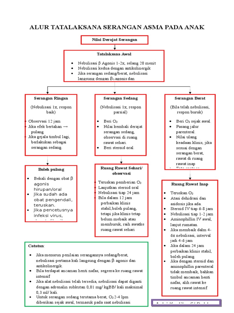 Alur Tatalaksana Serangan Asma Pada Anak | PDF