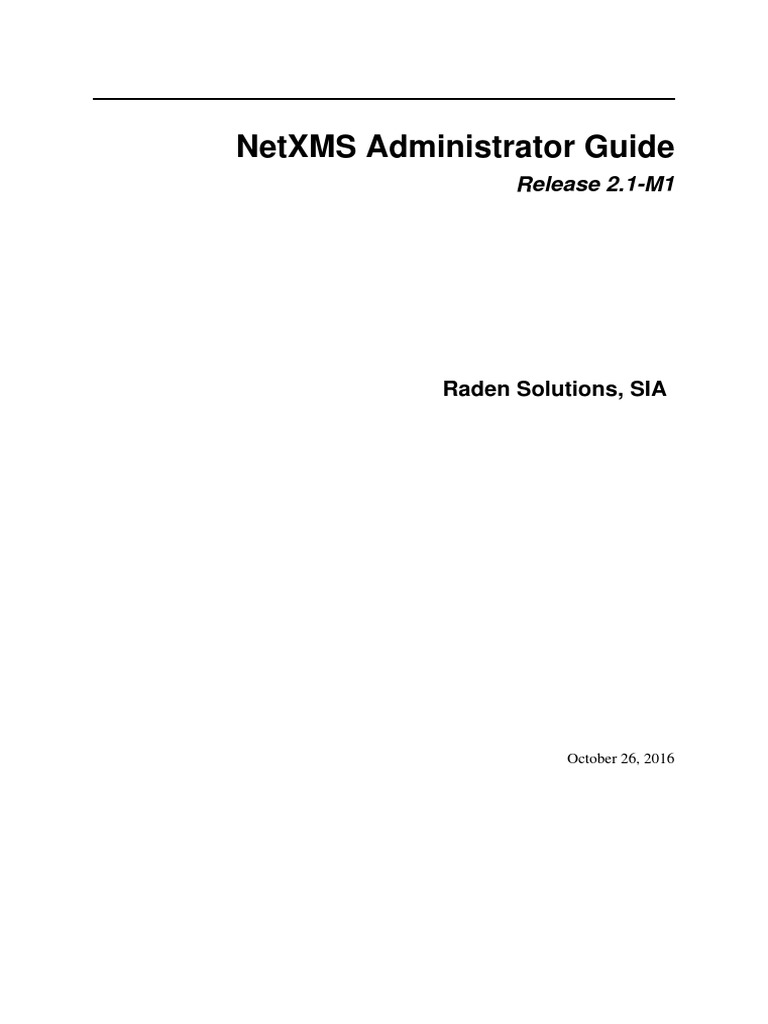 NetXMS Administrator Guide | PDF | Advanced Packaging Tool | Ip Address