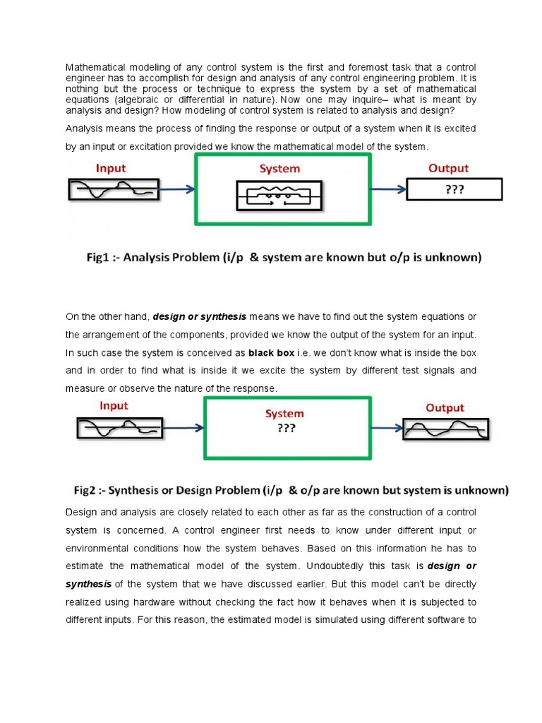 Mathematical Modeling | PDF | Mathematical Model | Laplace Transform