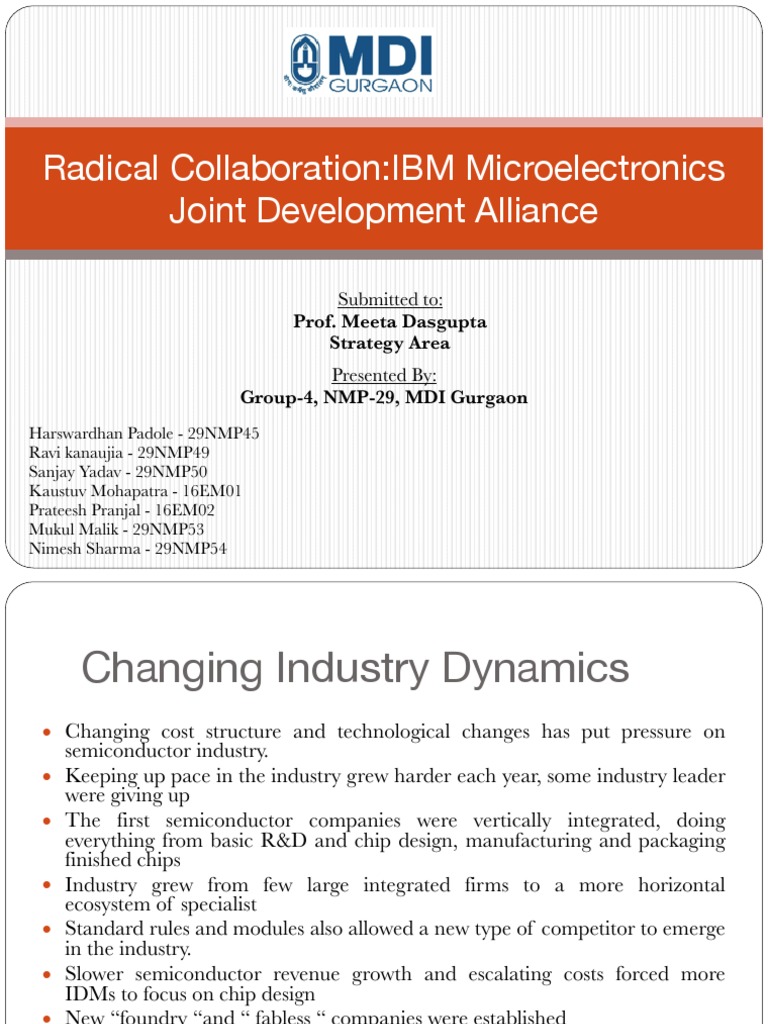 IBM Microelectronics Strategy | PDF | Integrated Circuit | Research And ...