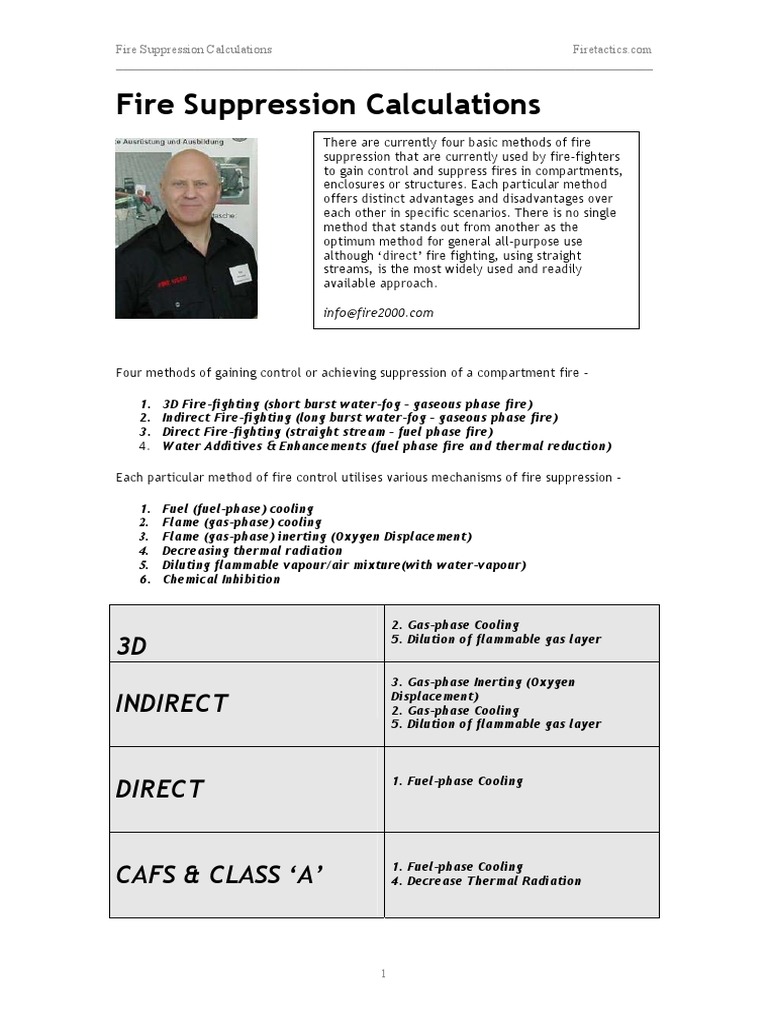 Fire Suppression Methodologies Explained | PDF | Firefighting | Water