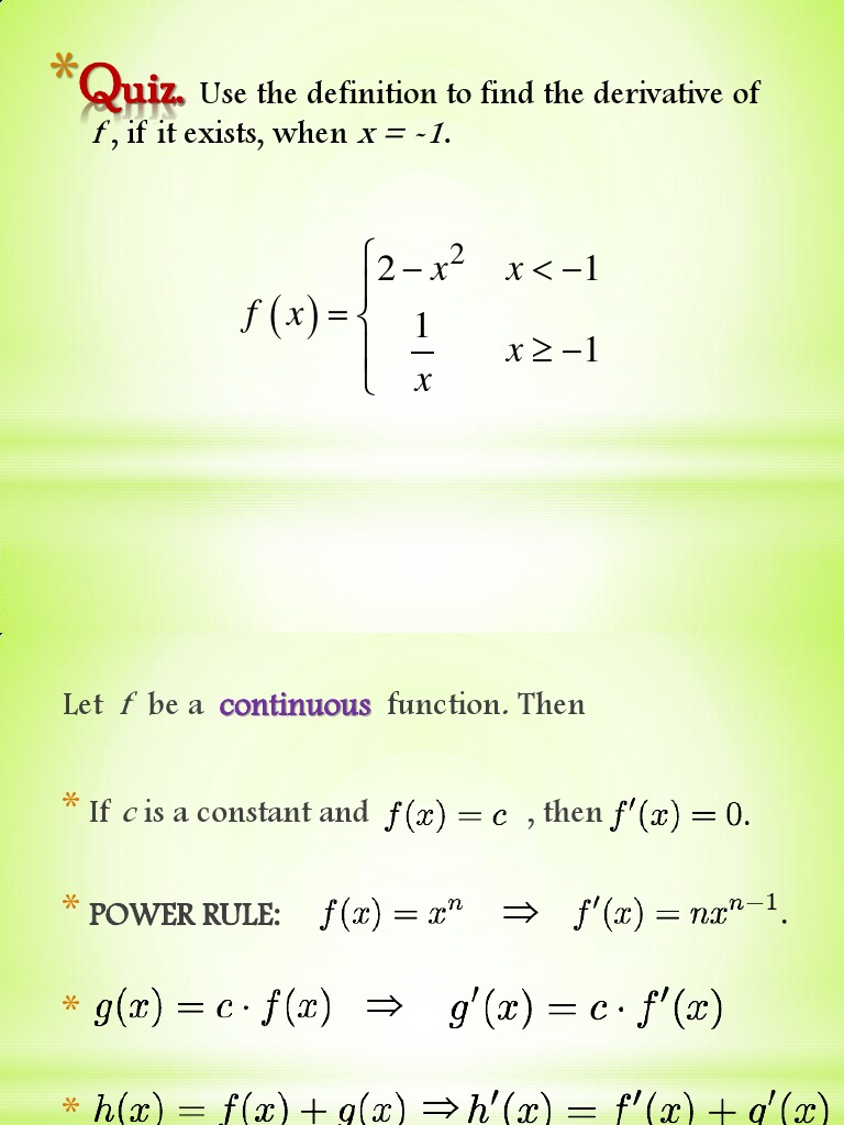 Higher Order Derivatives and Derivatives of Circular | PDF