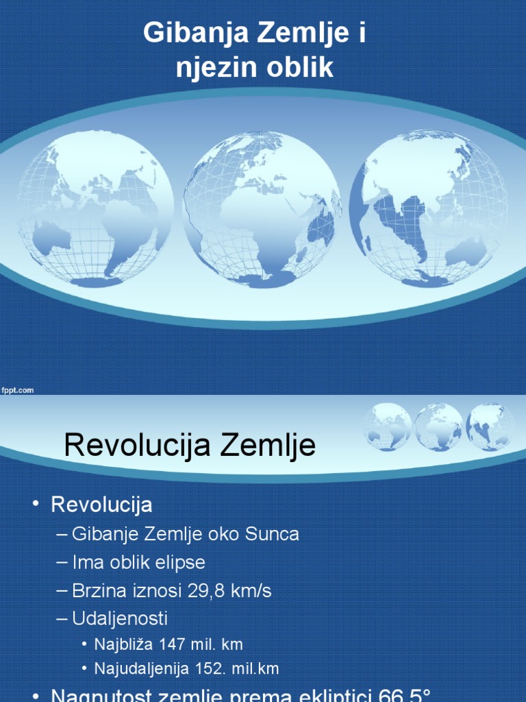 Gibanje Zemlje | PDF