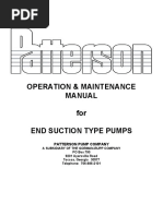 Patterson Pump Operation Manual | PDF | Pump | Bearing (Mechanical)
