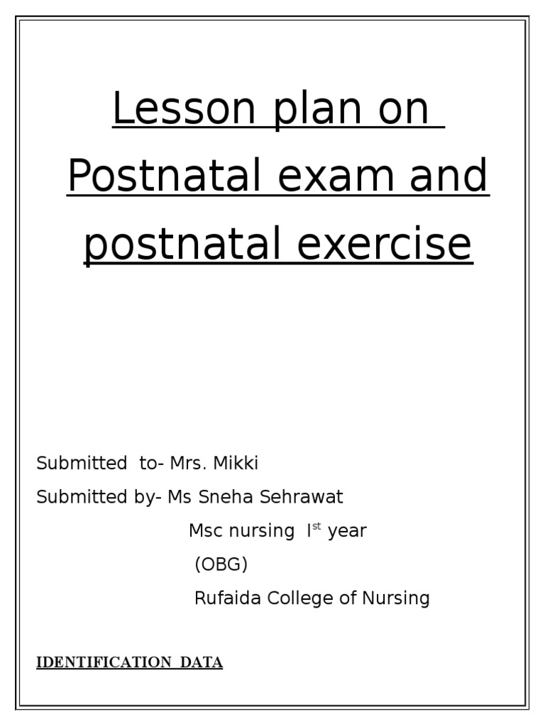 Postnatel Examination (Procedure) | PDF | Abdomen | Pelvis