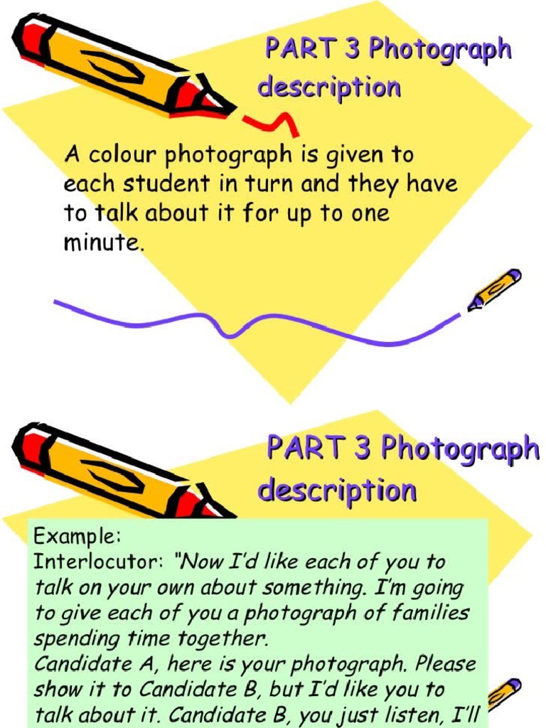 PET Speaking Tips Part 3 | PDF