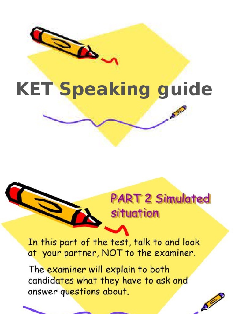 KET Speaking Tips | PDF