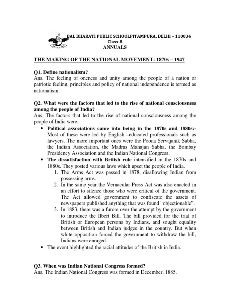 The Making of The National Movement | PDF | British Raj | Mahatma Gandhi