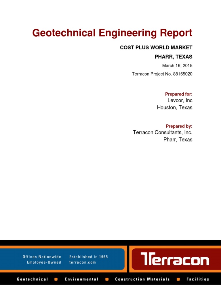 Geotechnical Engineering Report | PDF | Geotechnical Engineering ...