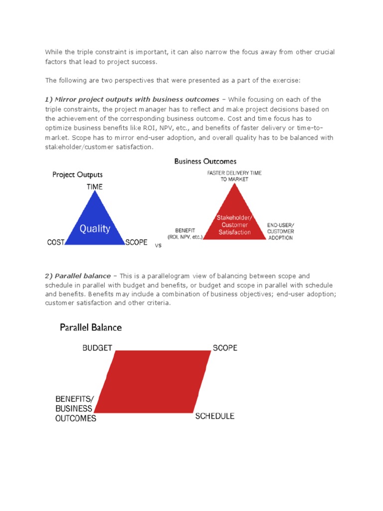 Time Cost Quality Extended | PDF