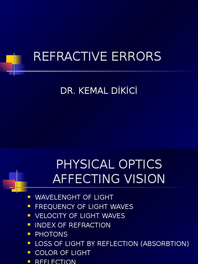 Refractive Errors | PDF | Lens (Optics) | Refractive Index