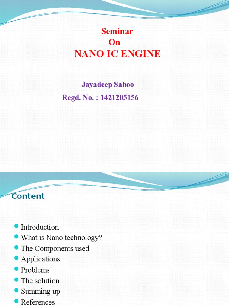 Nano Ic Engine | PDF | Internal Combustion Engine | Nanotechnology