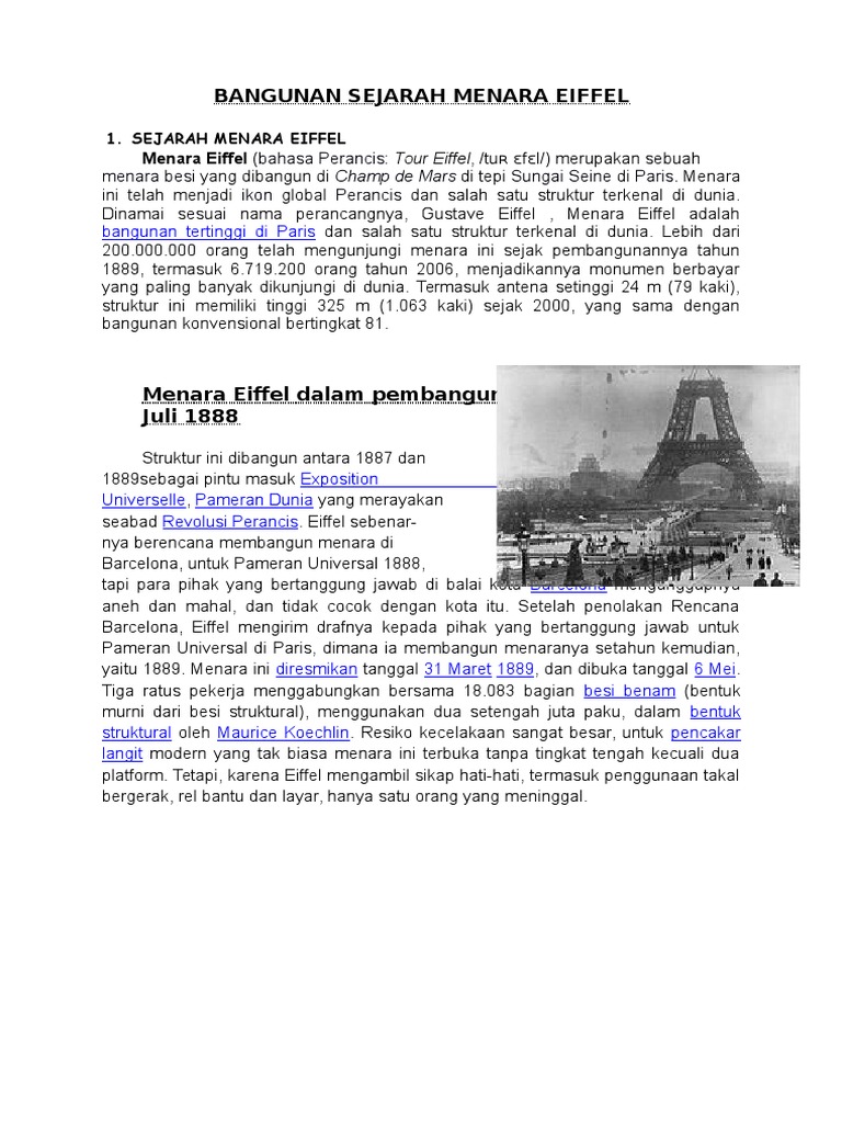 Menara Eiffel 1 | PDF