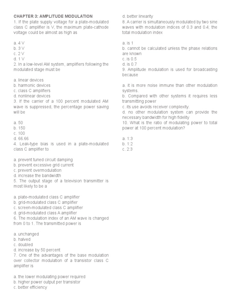 Principles of Communications | PDF | Frequency Modulation | Amplifier