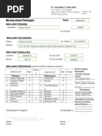 Nota Servis Komputer | PDF