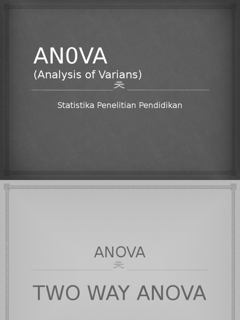 Anova 2 Arah | PDF