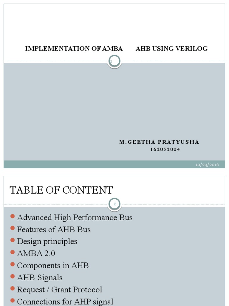 Arm Amba Ahb | PDF | Computer Hardware | Computing