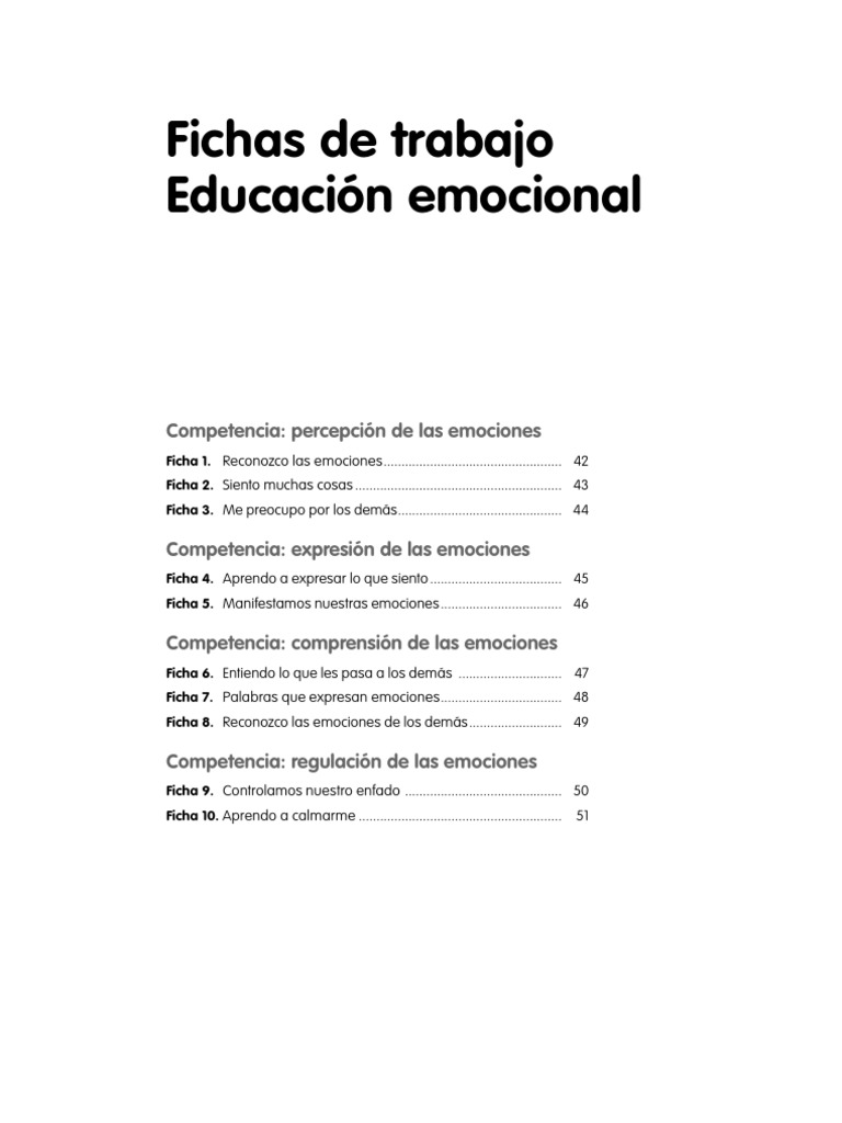 Educacion Emocional Pdf Las Emociones Sistema Límbico
