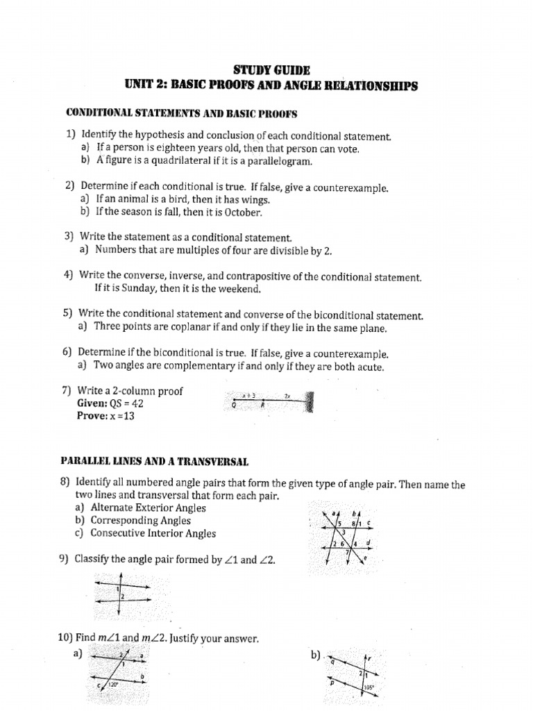 Unit 2 Study Guide With Answer Key | PDF
