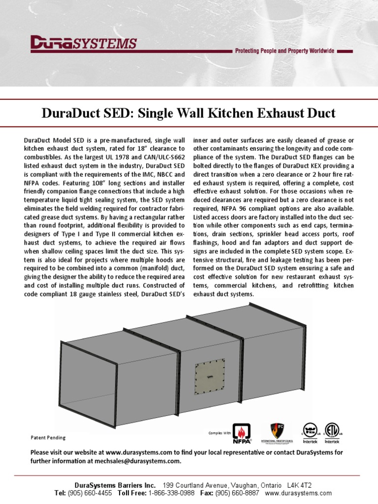 DuraDuct SED Brochure | PDF
