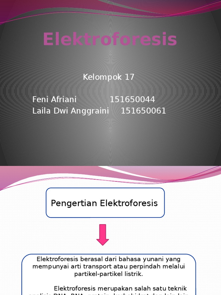 Elektroforesis | PDF