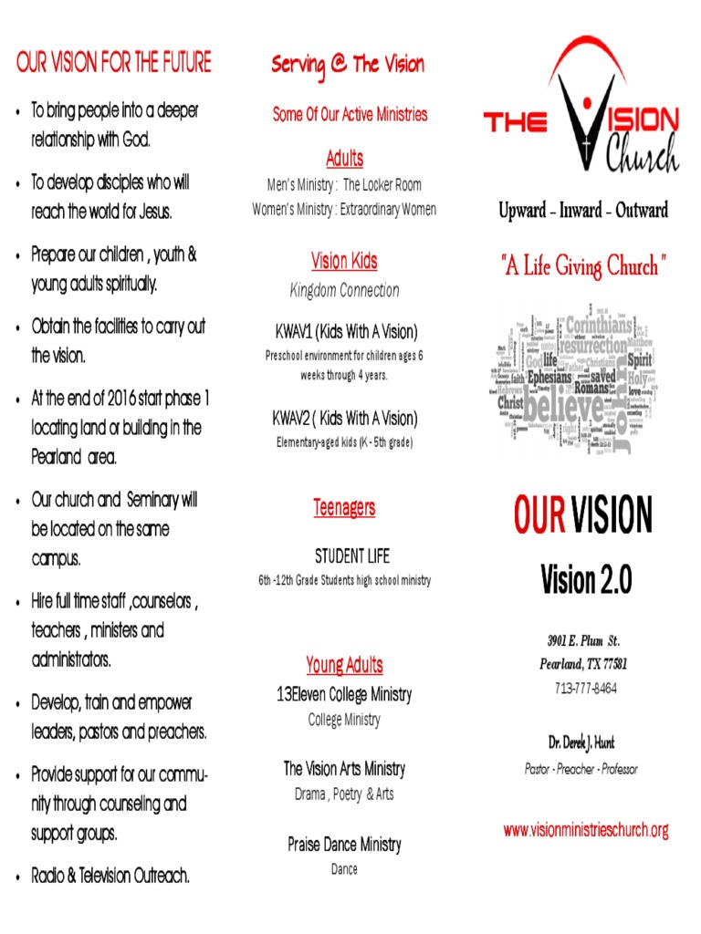 OUR OUR OUR OUR: Vision Vision Vision Vision | PDF | Prayer | Theology