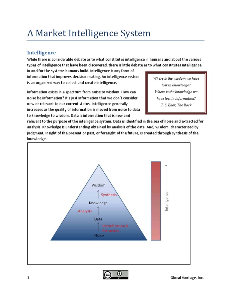 Market Intelligence System | Business Intelligence | Analytics