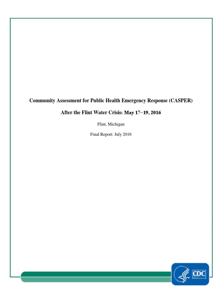 Flint MI CASPER Report | PDF | Tap Water | Mental Health