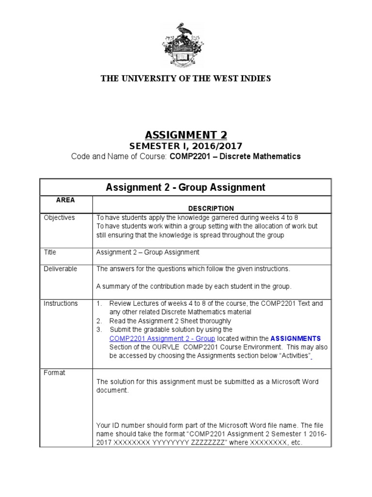 COMP2201 Assignment 2 - Sem 1 2016-2017 | PDF | Summation | Numbers