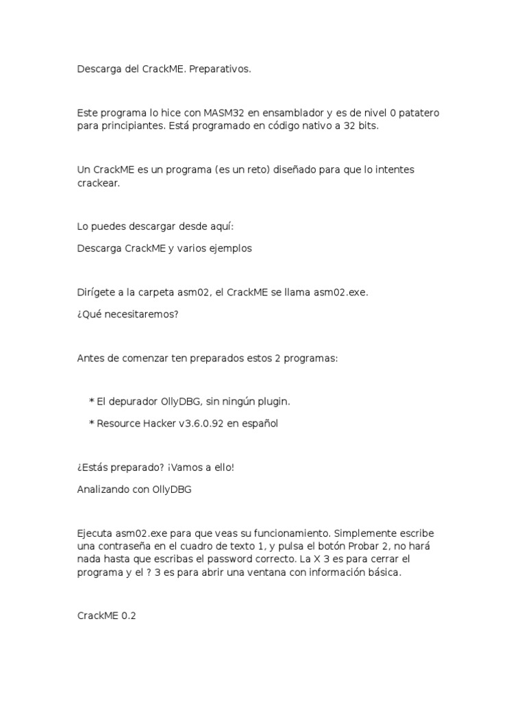Descarga Del CrackME | PDF