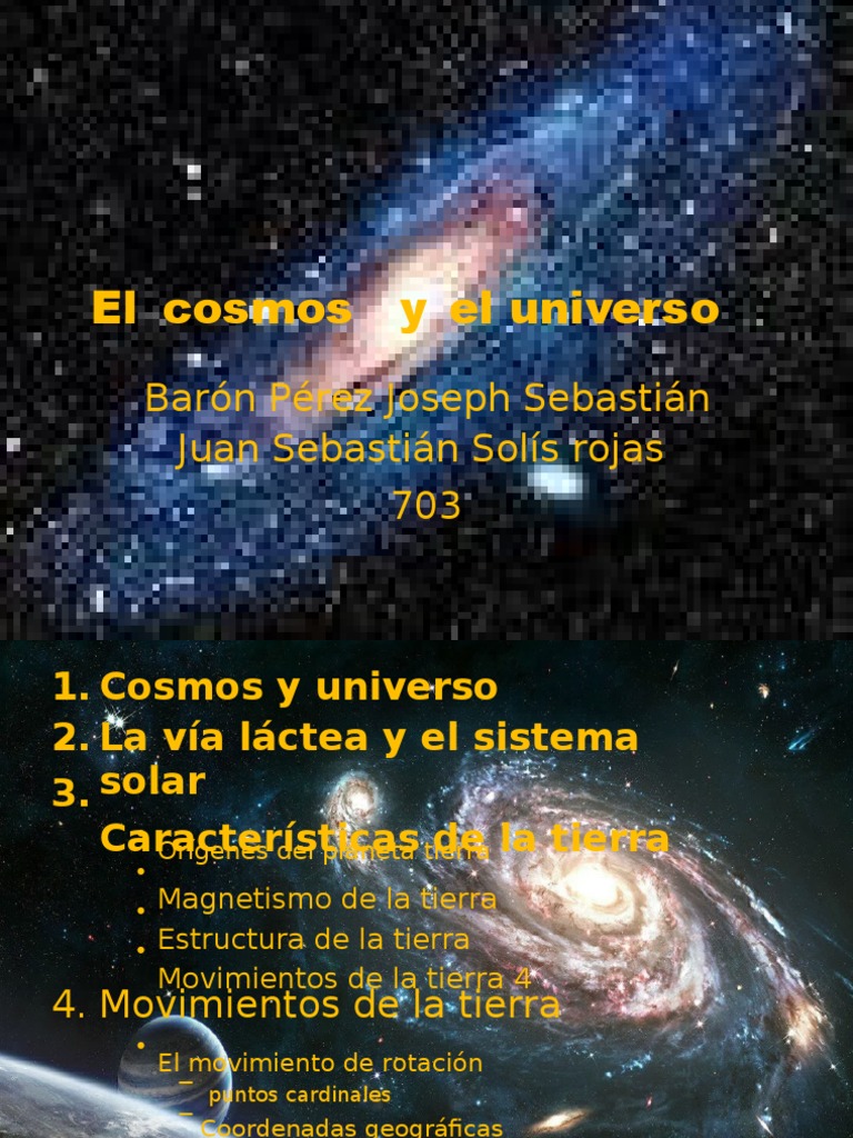Estructura y movimientos del universo | PDF