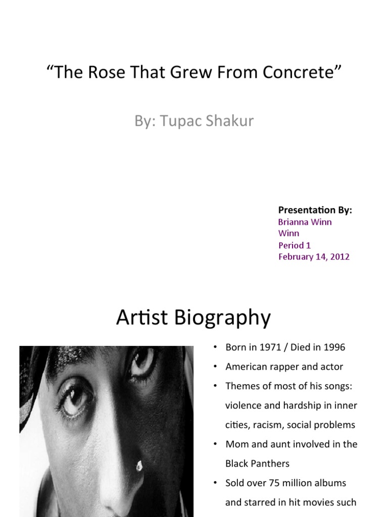 Tupac Shakur Example | PDF