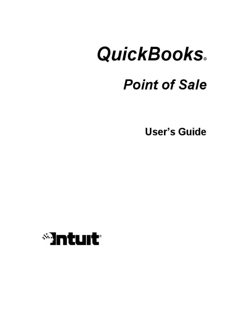 QuickBooks User Guide - Point of Sale | PDF | Point Of Sale ...