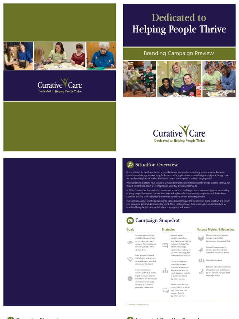 Curative Campaign Preview Booklet Final | PDF | Physical Therapy ...