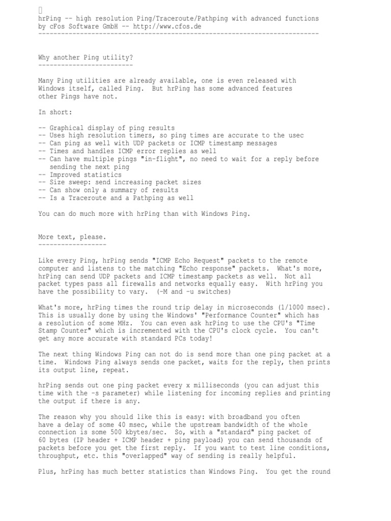 Hrping | PDF | Internet | Computing