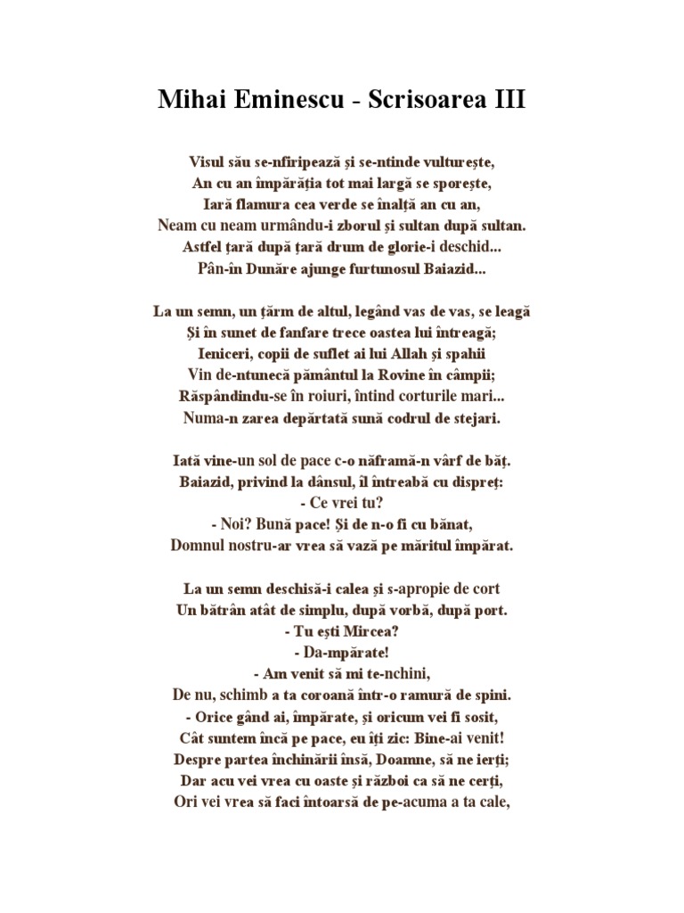 Mihai Eminescu | PDF